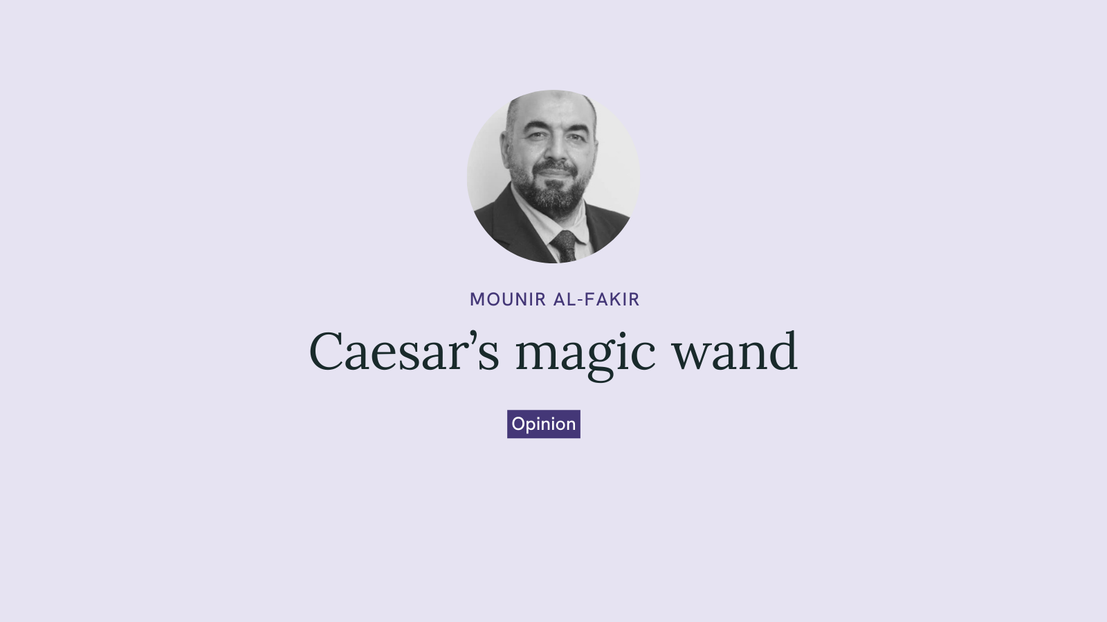 Caesar’s magic wand